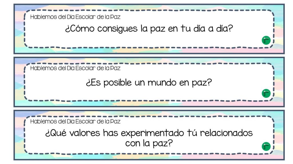 Tarjetas de conversación para ejercitar la expresión oral: «Hablemos de ...