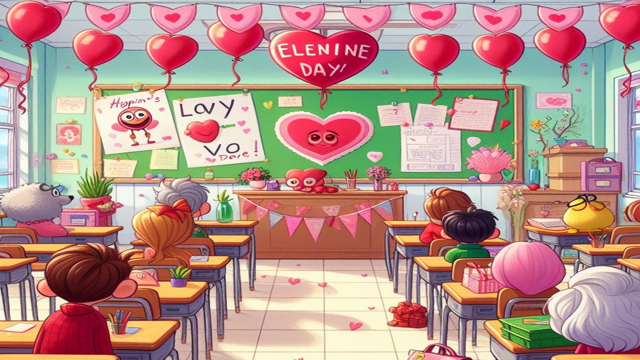 Decora tu aula en San Valentín: Preciosos banderines a todo color ...