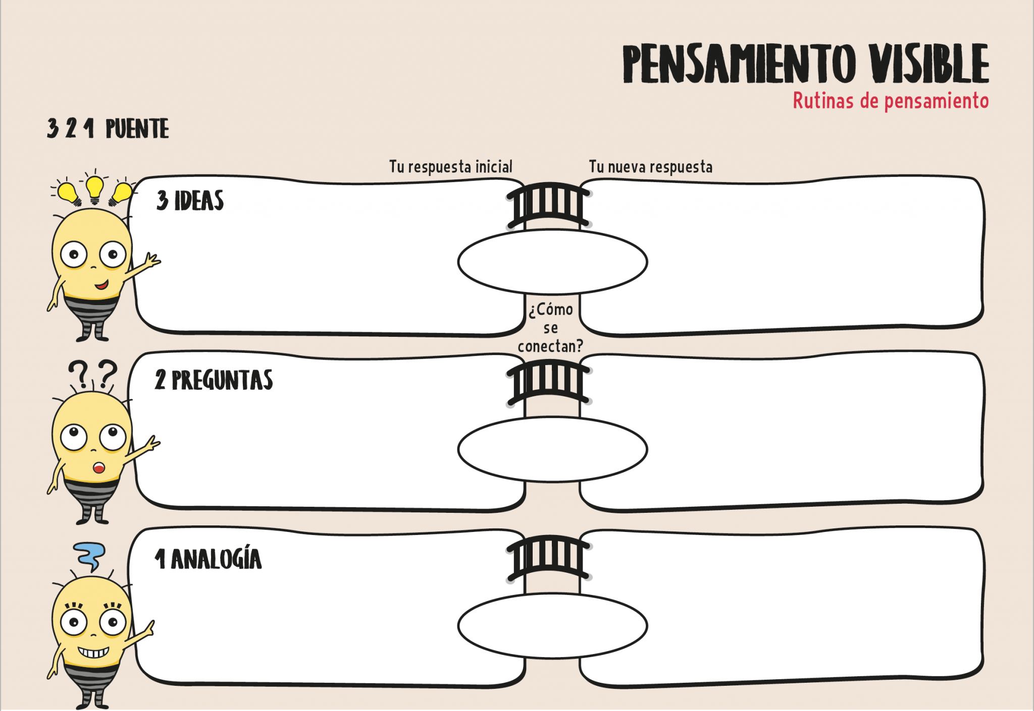 RUTINA DE PENSAMIENTO 3-2-1 POR LA PAZ -Orientacion Andujar