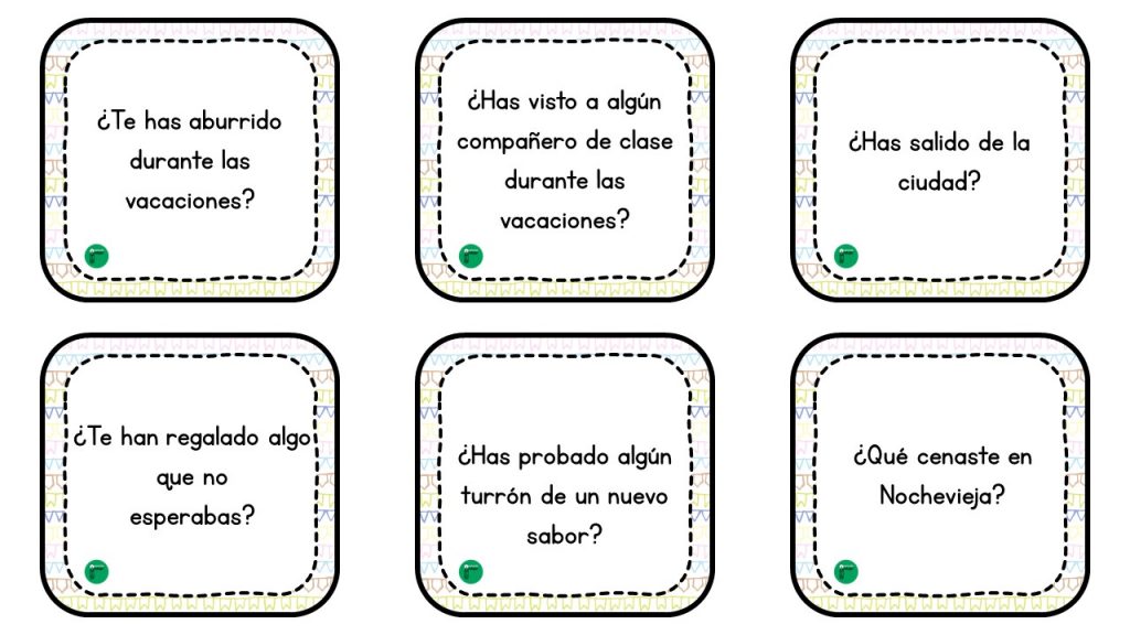 Pack de tarjetas conversacionales sobre las vacaciones de Navidad ...