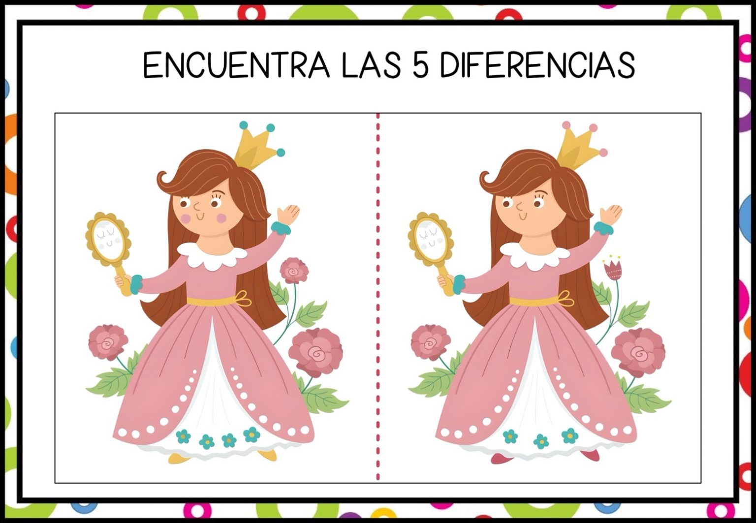CUADERNO DE ATENCION ENCUENTRA LAS CINCO DIFERENCIAS -Orientacion Andujar