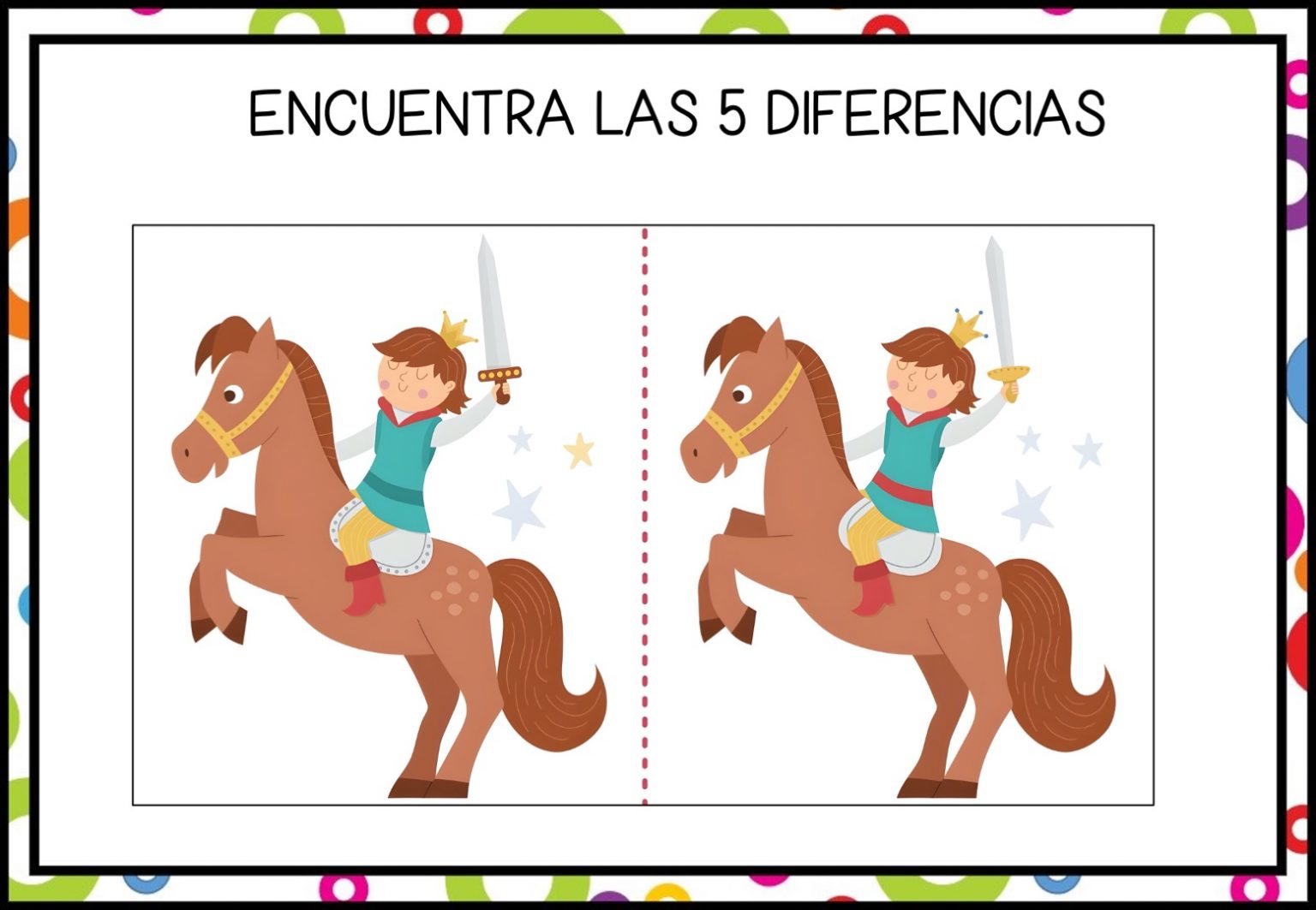 CUADERNO DE ATENCION ENCUENTRA LAS CINCO DIFERENCIAS -Orientacion Andujar