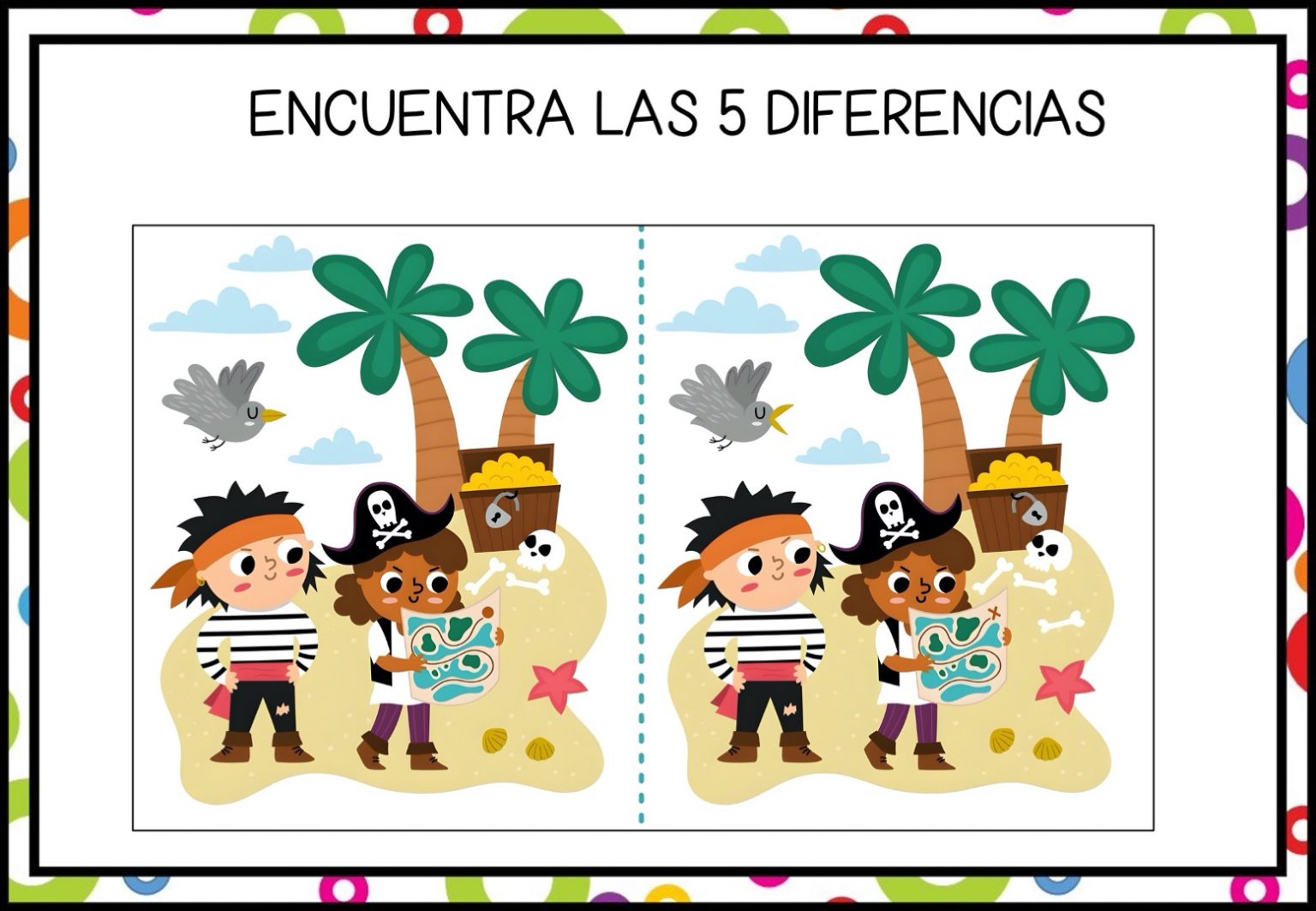 CUADERNO DE ATENCION ENCUENTRA LAS CINCO DIFERENCIAS -Orientacion Andujar