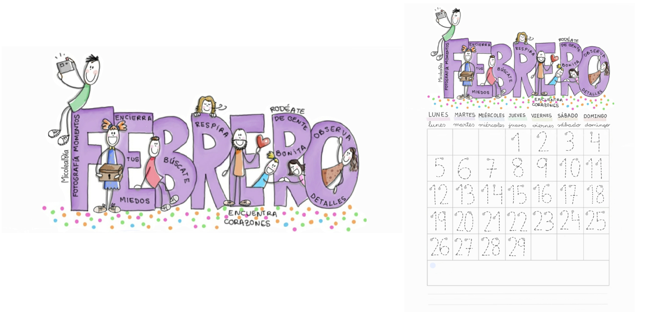 Calendario punteado de FEBRERO 2024 para escritura numérica ...