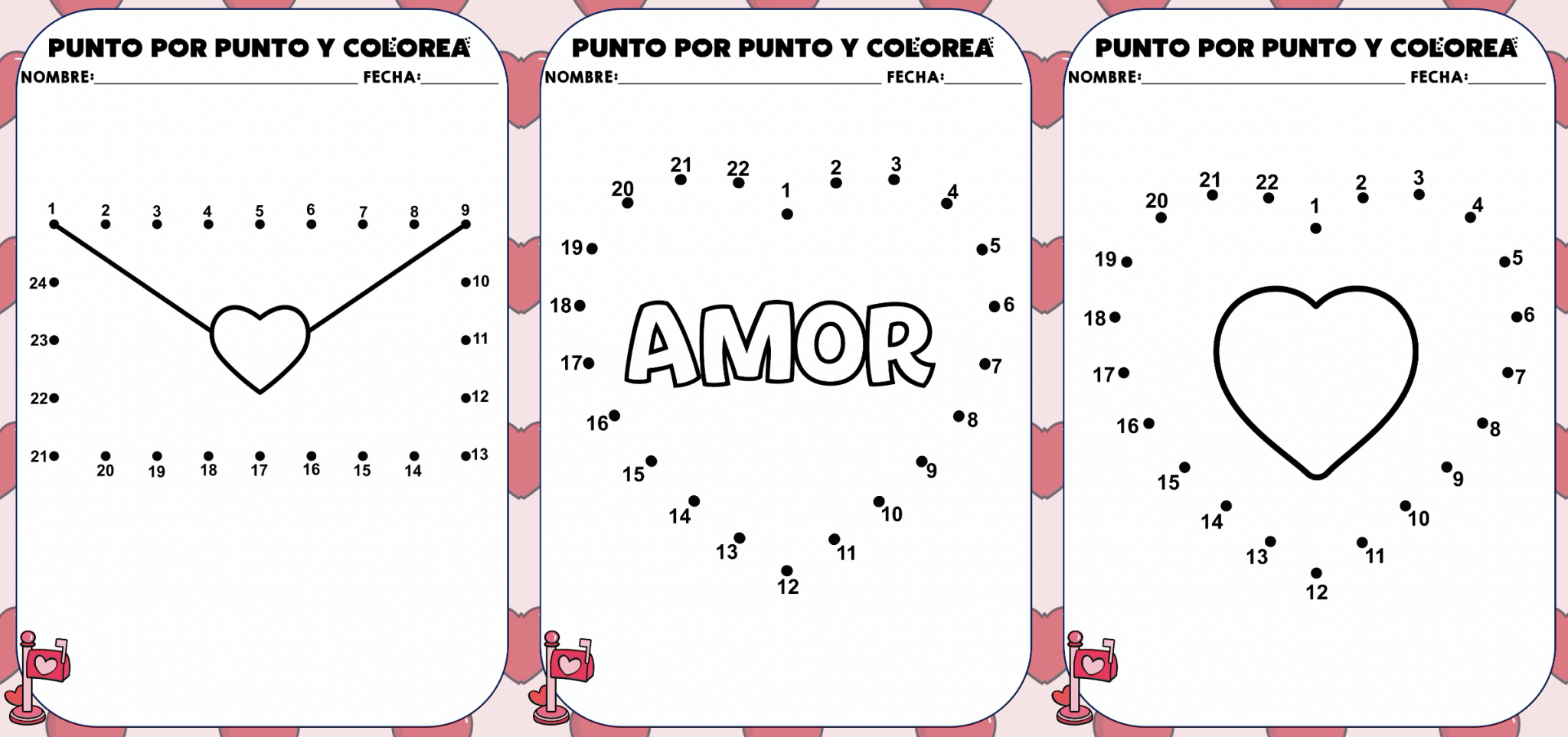 Colección de juegos DE MESA para el día del amor y la amistad San Valentín