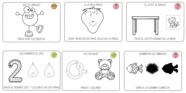 Cuaderno educación infantil Actividades para peques de 2 años ...