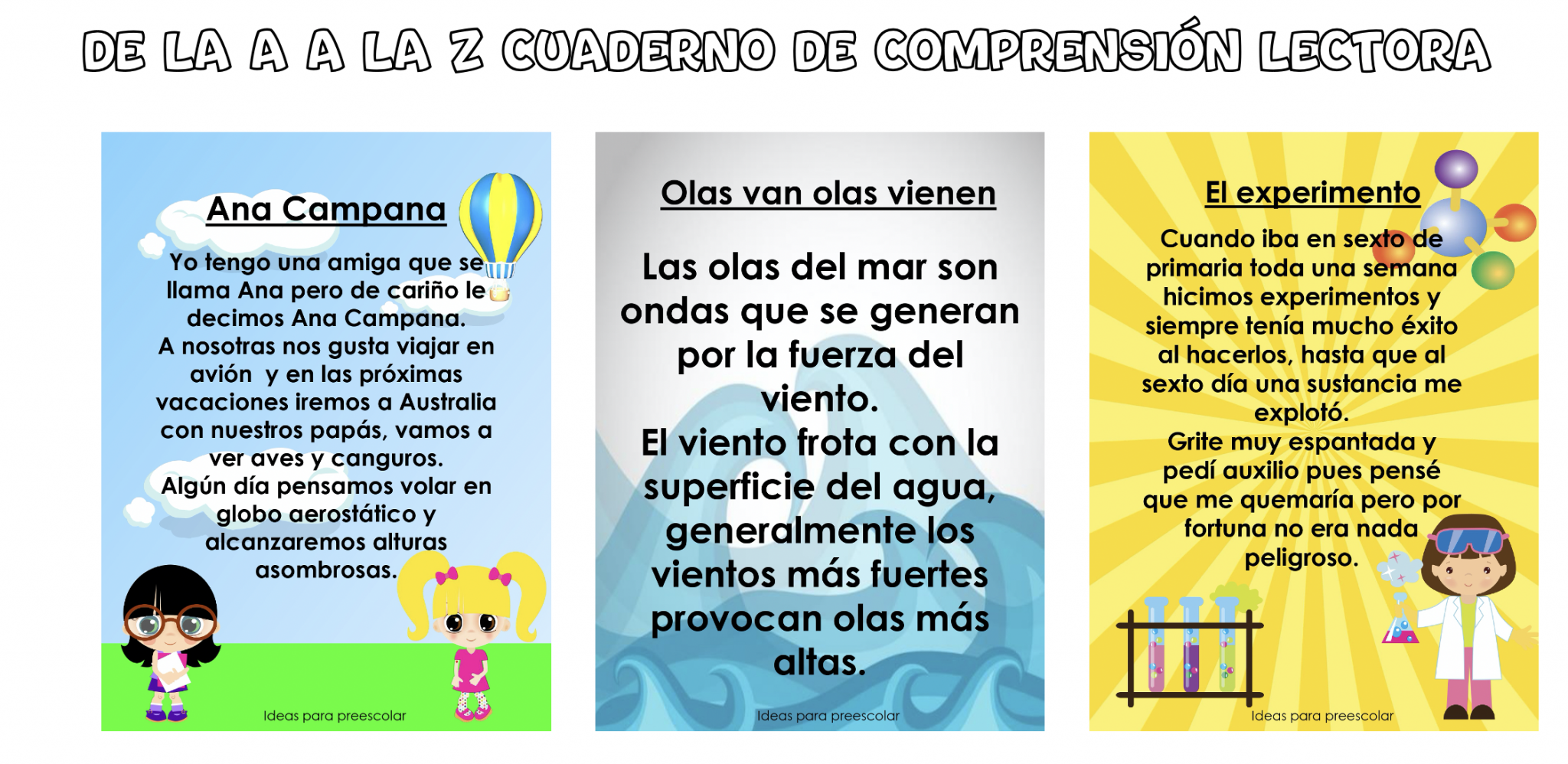 Cuentos para trabajar la comprensión lectora con todas las letras del ...