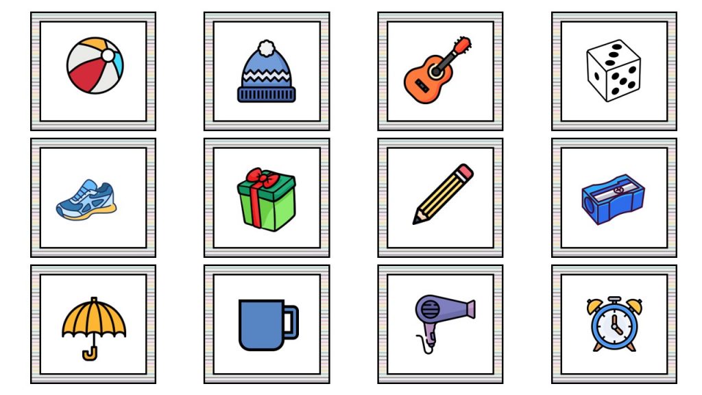 Juego de memoria: Tablero + tarjetas -Orientacion Andujar