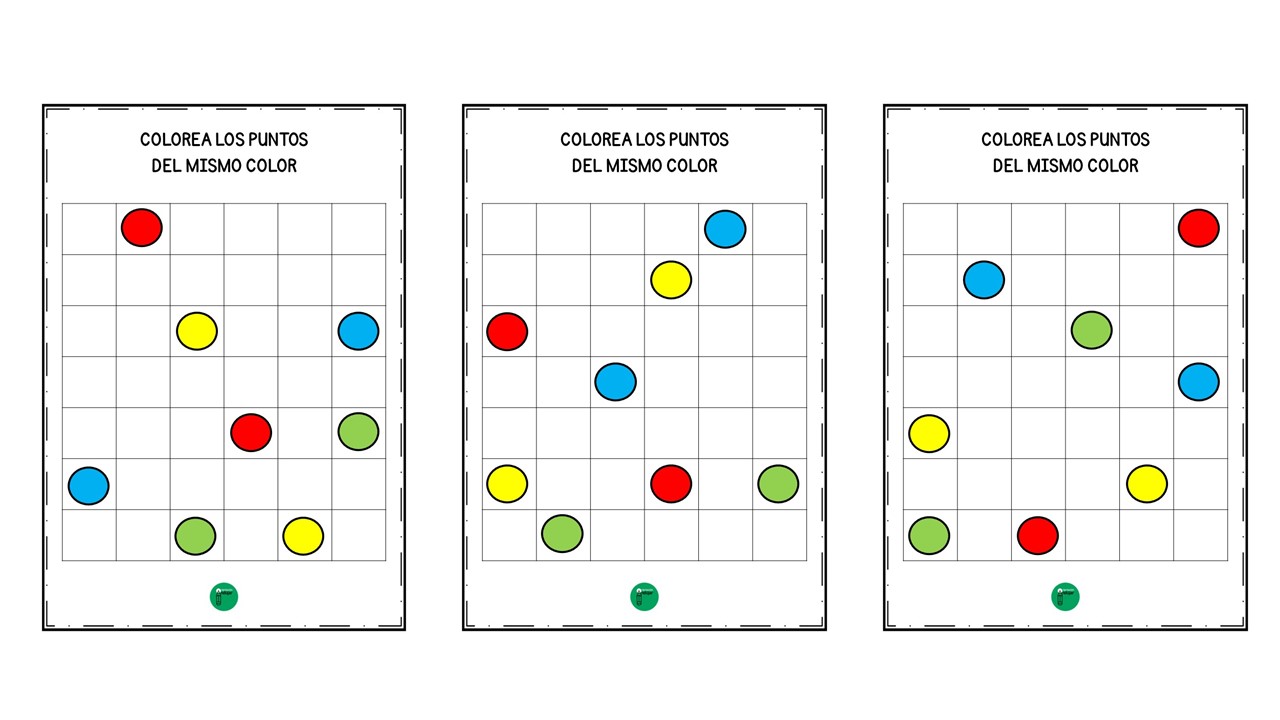 Hojas De Actividades Para Conectar Los Puntos Colección De Fichas