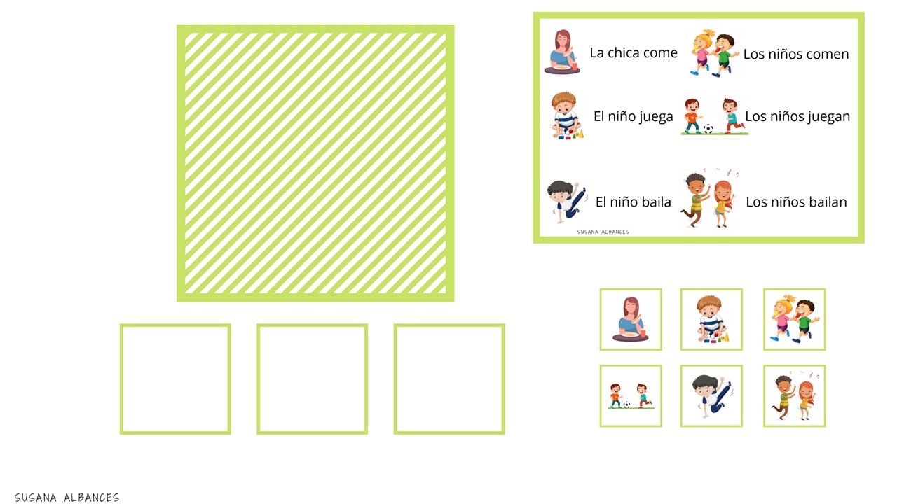 Actividad manipulativa: Vamos a hacer frases -Orientacion Andujar