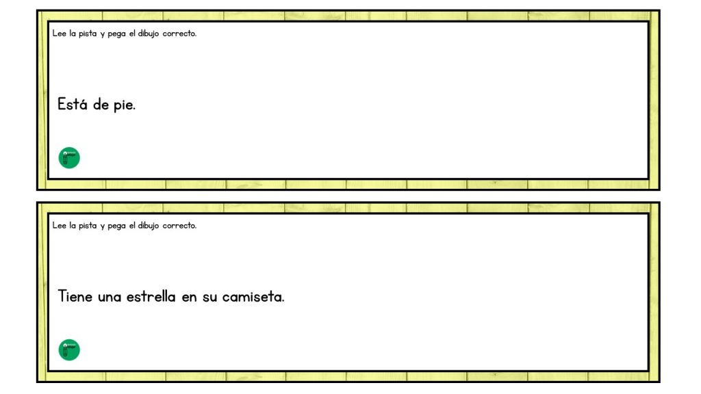 Tarjetas de comprensión lectora con pistas -Orientacion Andujar