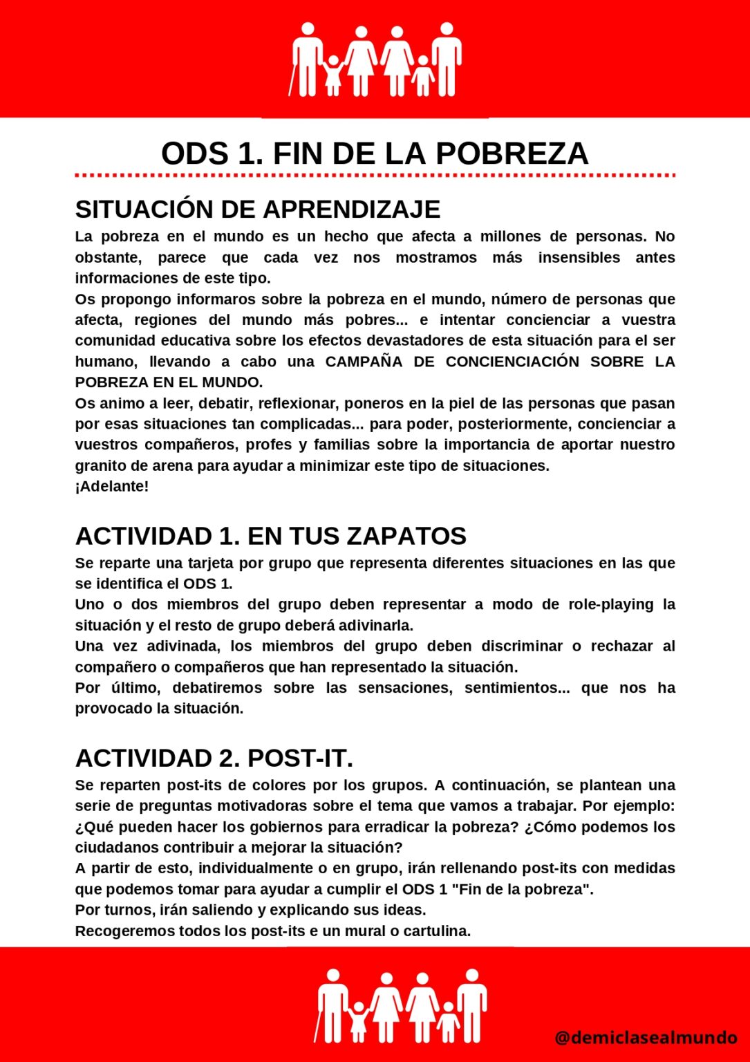 17 propuestas de Situaciones de Aprendizaje sobre cada uno de los ODS ...