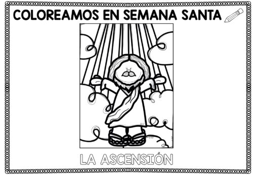 Colección de imágenes para colorear en Semana Santa -Orientacion Andujar