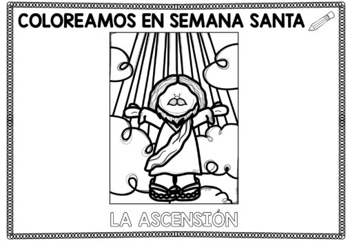 Colección de imágenes para colorear en Semana Santa -Orientacion Andujar