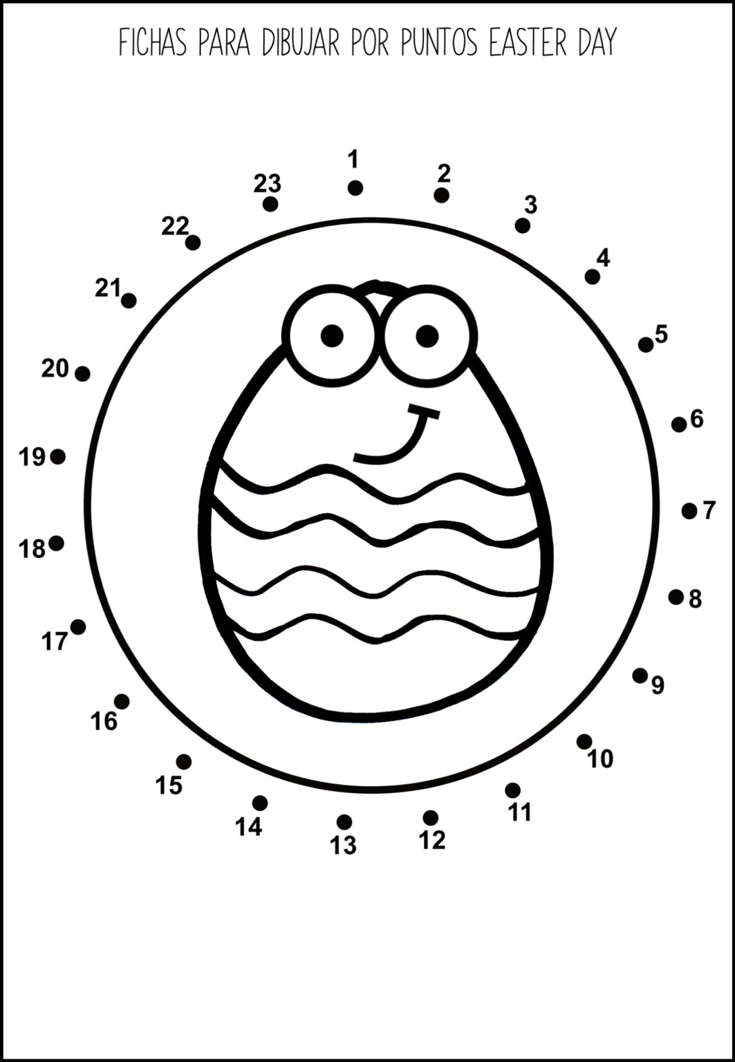 FICHAS PARA DIBUJAR POR PUNTOS easter DAY -Orientacion Andujar
