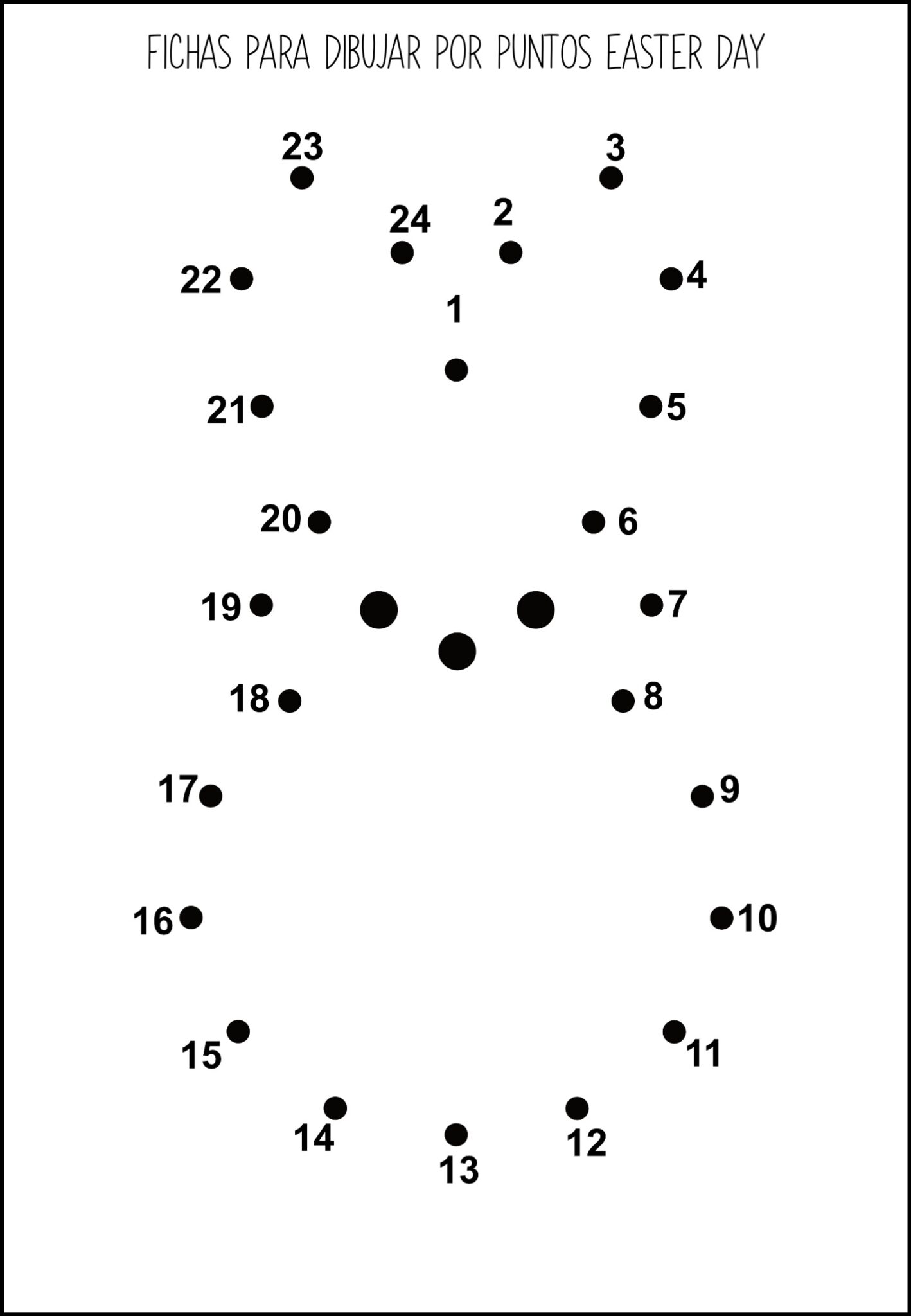 FICHAS PARA DIBUJAR POR PUNTOS easter DAY -Orientacion Andujar