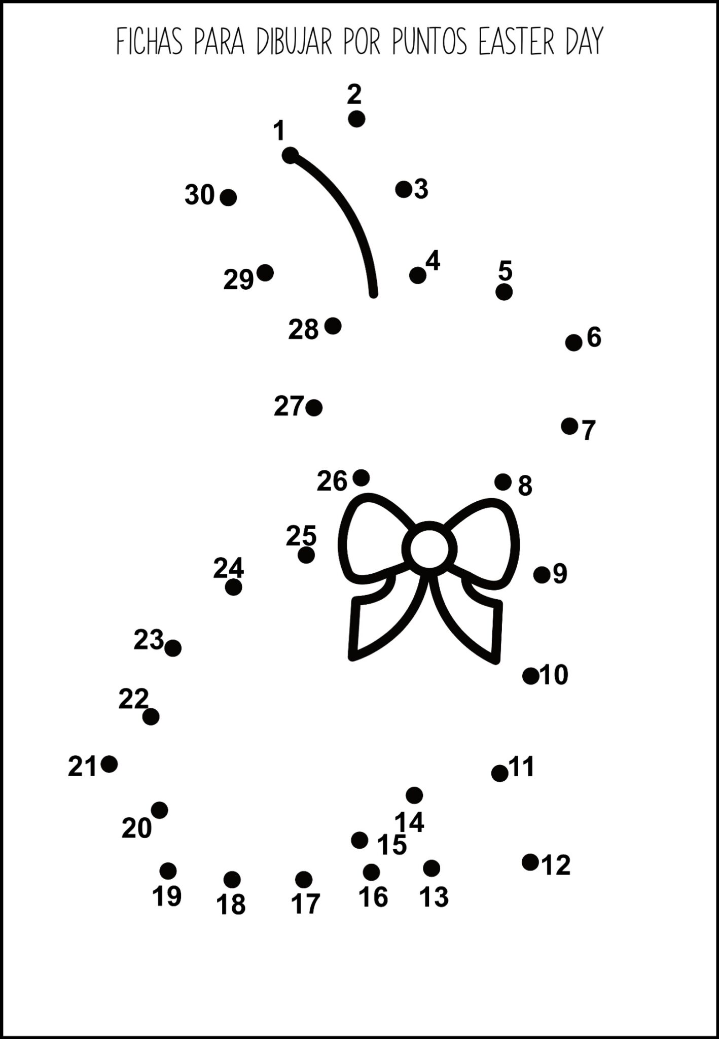 FICHAS PARA DIBUJAR POR PUNTOS easter DAY -Orientacion Andujar