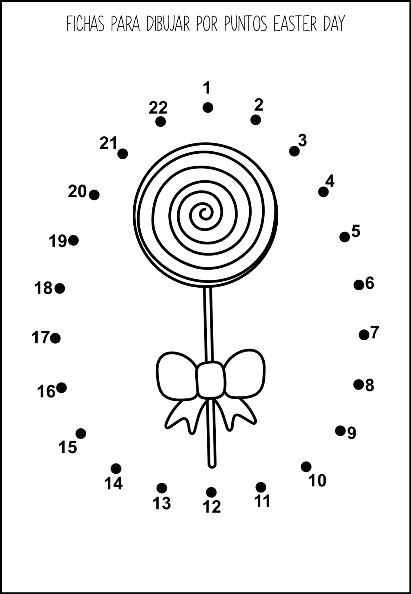 FICHAS PARA DIBUJAR POR PUNTOS easter DAY -Orientacion Andujar