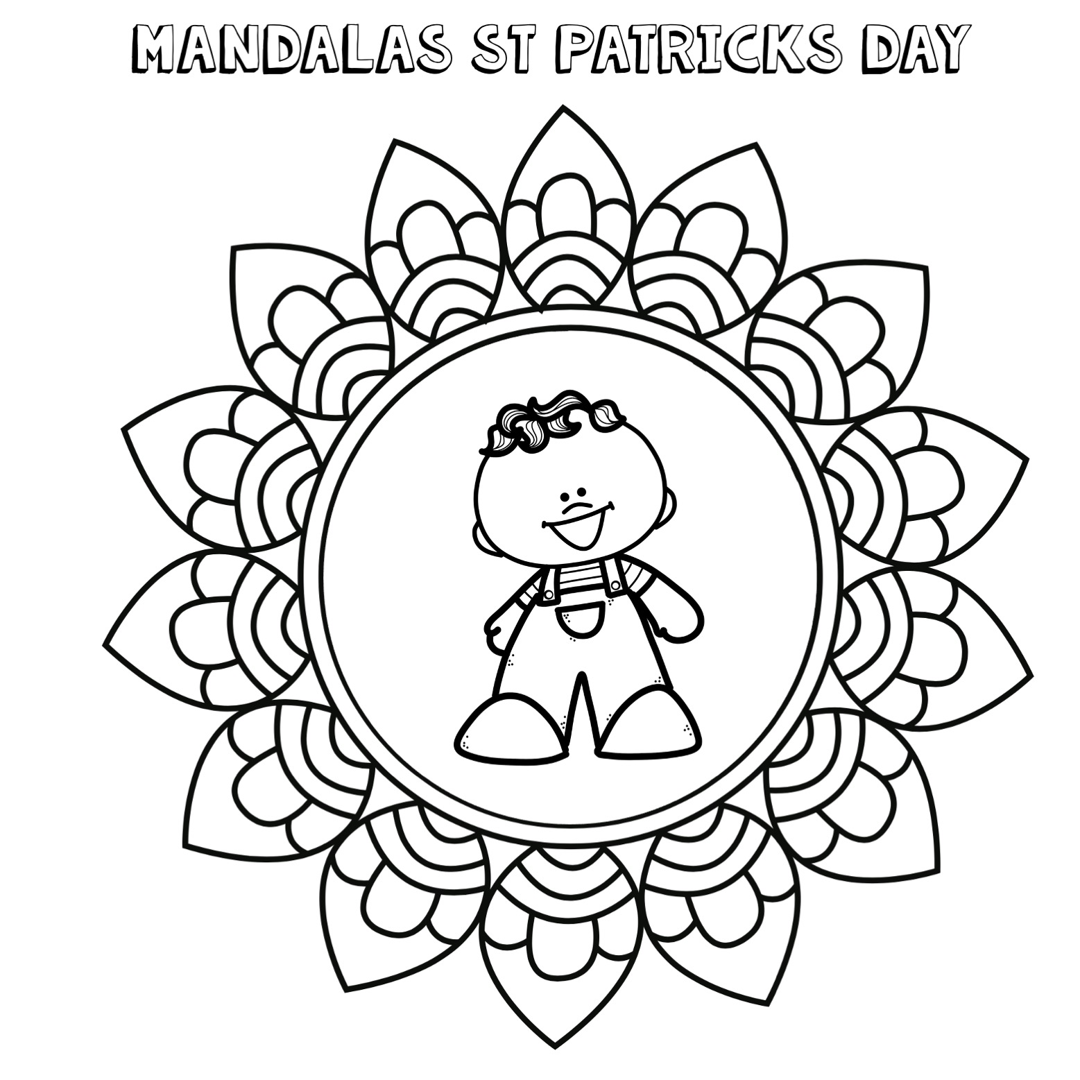 Mandalas St Patricks DAY listas para imprimir y colorear -Orientacion ...