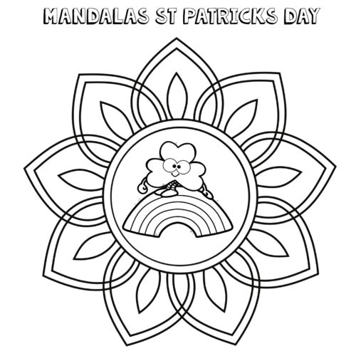 Mandalas St Patricks DAY listas para imprimir y colorear -Orientacion ...