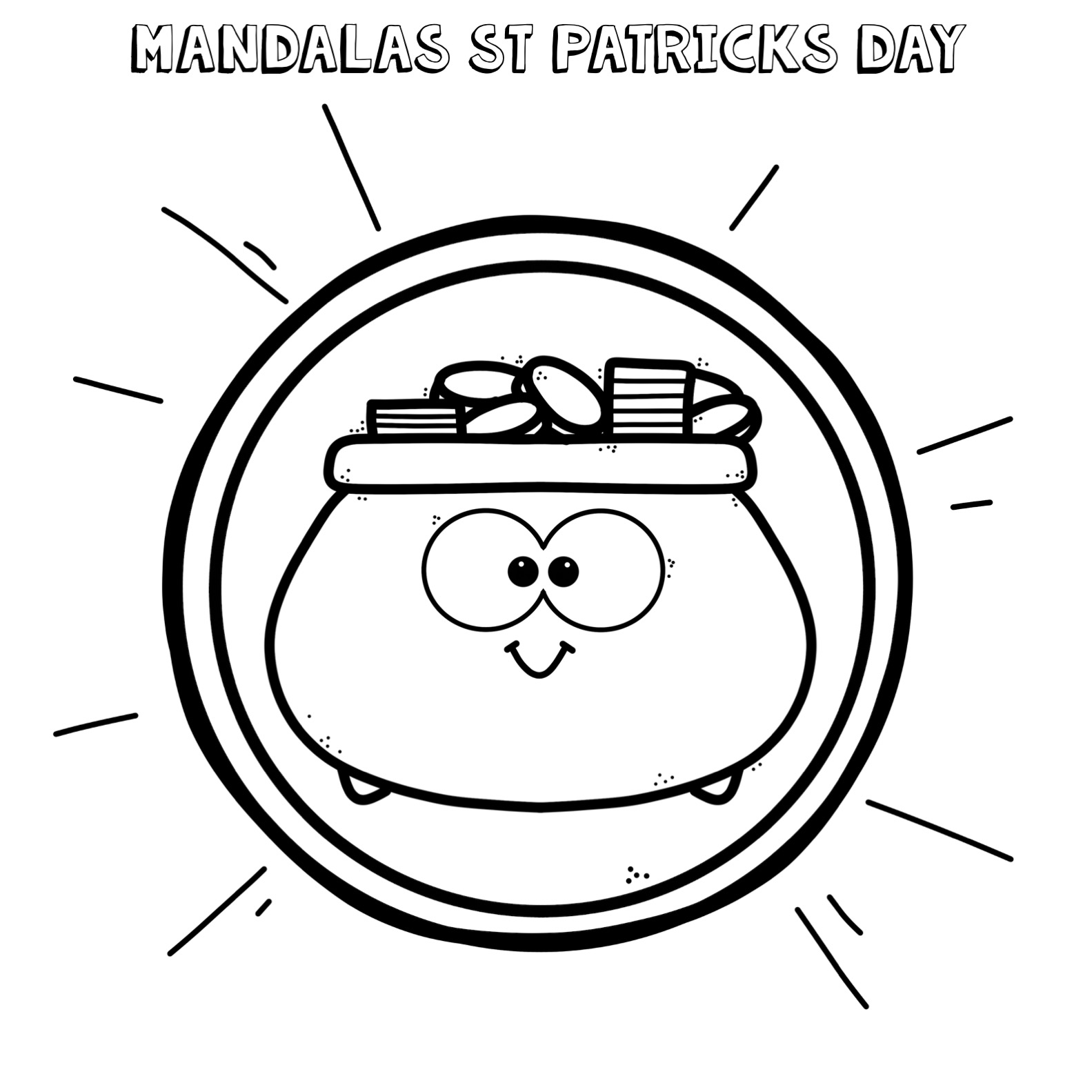 Mandalas St Patricks DAY listas para imprimir y colorear4 - Orientación ...