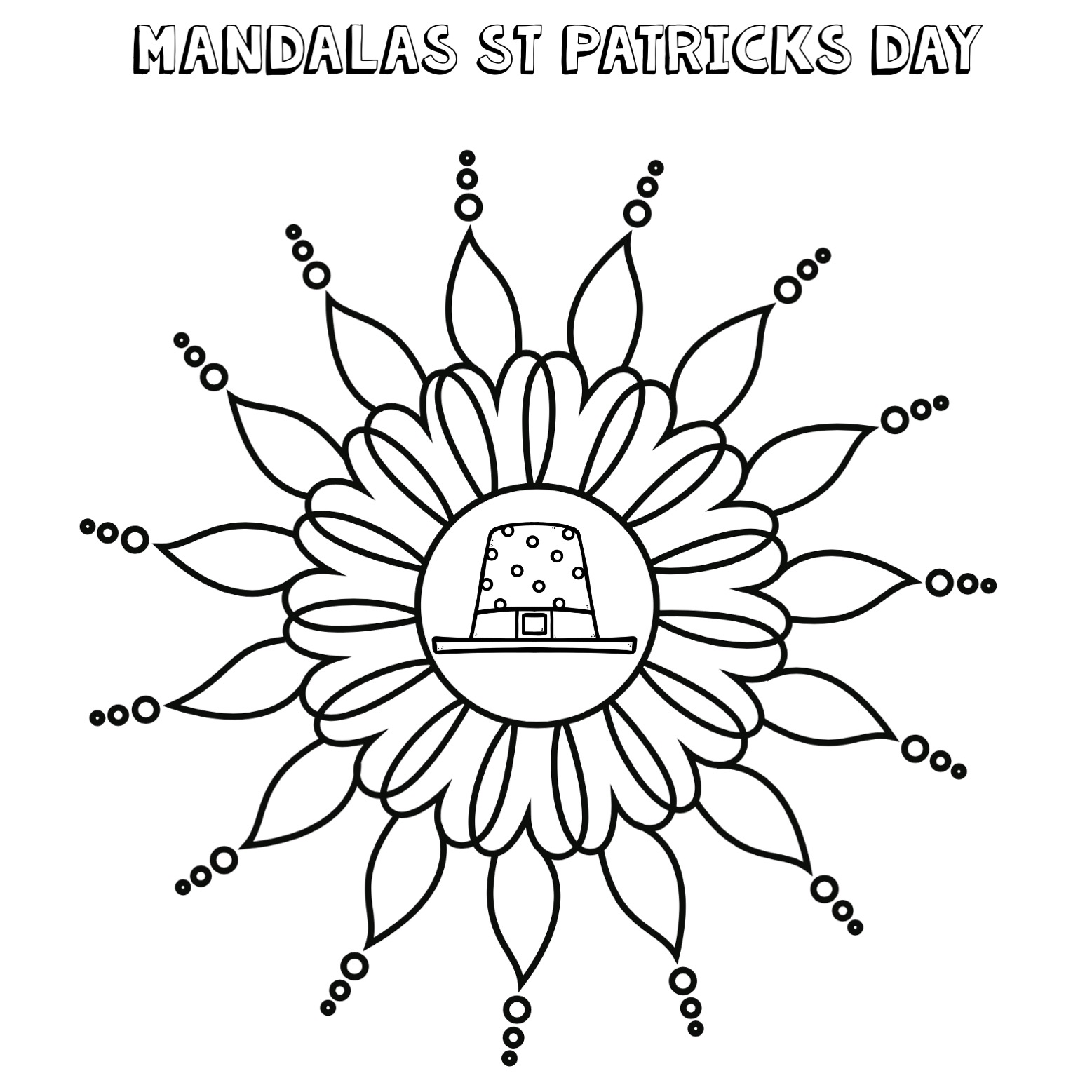 Mandalas St Patricks DAY listas para imprimir y colorear -Orientacion ...