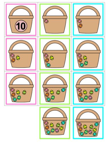 Memory trabajamos el conteo y la atención con huevos de pascua ...