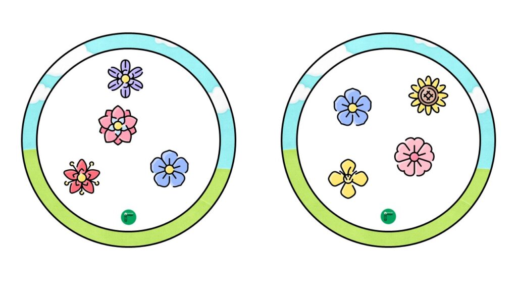 Divertido dobble para trabajar la atención con flores de la primavera -Orientacion Andujar