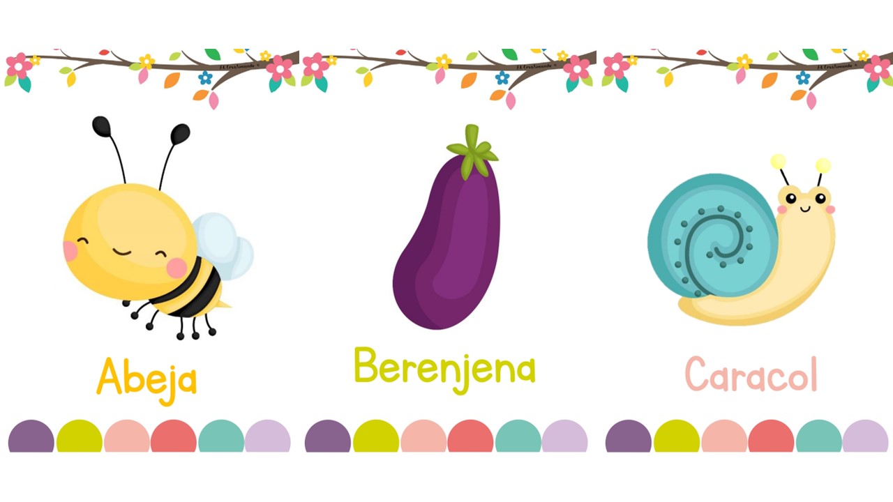 Precioso abecedario primaveral para Infantil -Orientacion Andujar