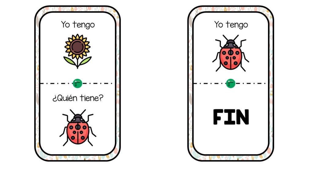 Juego "¿Quién tiene?... Yo tengo" con vocabulario de primavera ...
