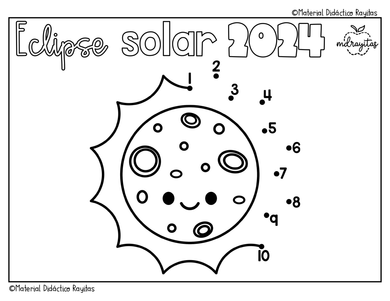 Actividades VARIADAS primaria Eclipse Solar 2024 -Orientacion Andujar