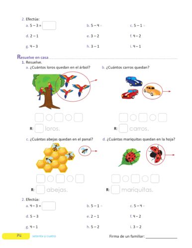 Cuaderno aprendizaje Suma y resta de números hasta 10 -Orientacion Andujar