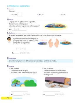Cuaderno aprendizaje Suma y resta de números hasta 10 -Orientacion Andujar
