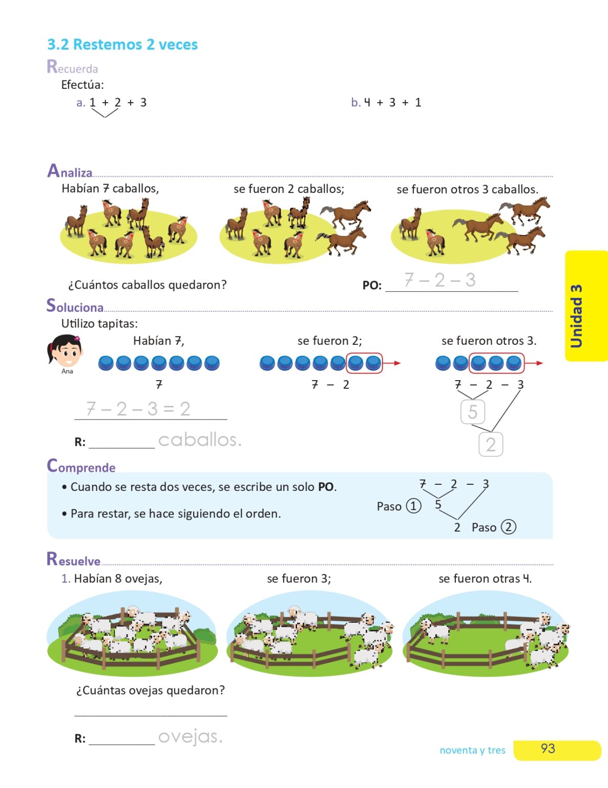 Cuaderno aprendizaje Suma y resta de números hasta 10 -Orientacion Andujar