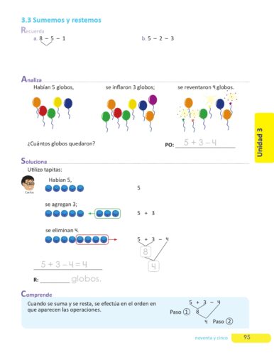 Cuaderno aprendizaje Suma y resta de números hasta 10 -Orientacion Andujar