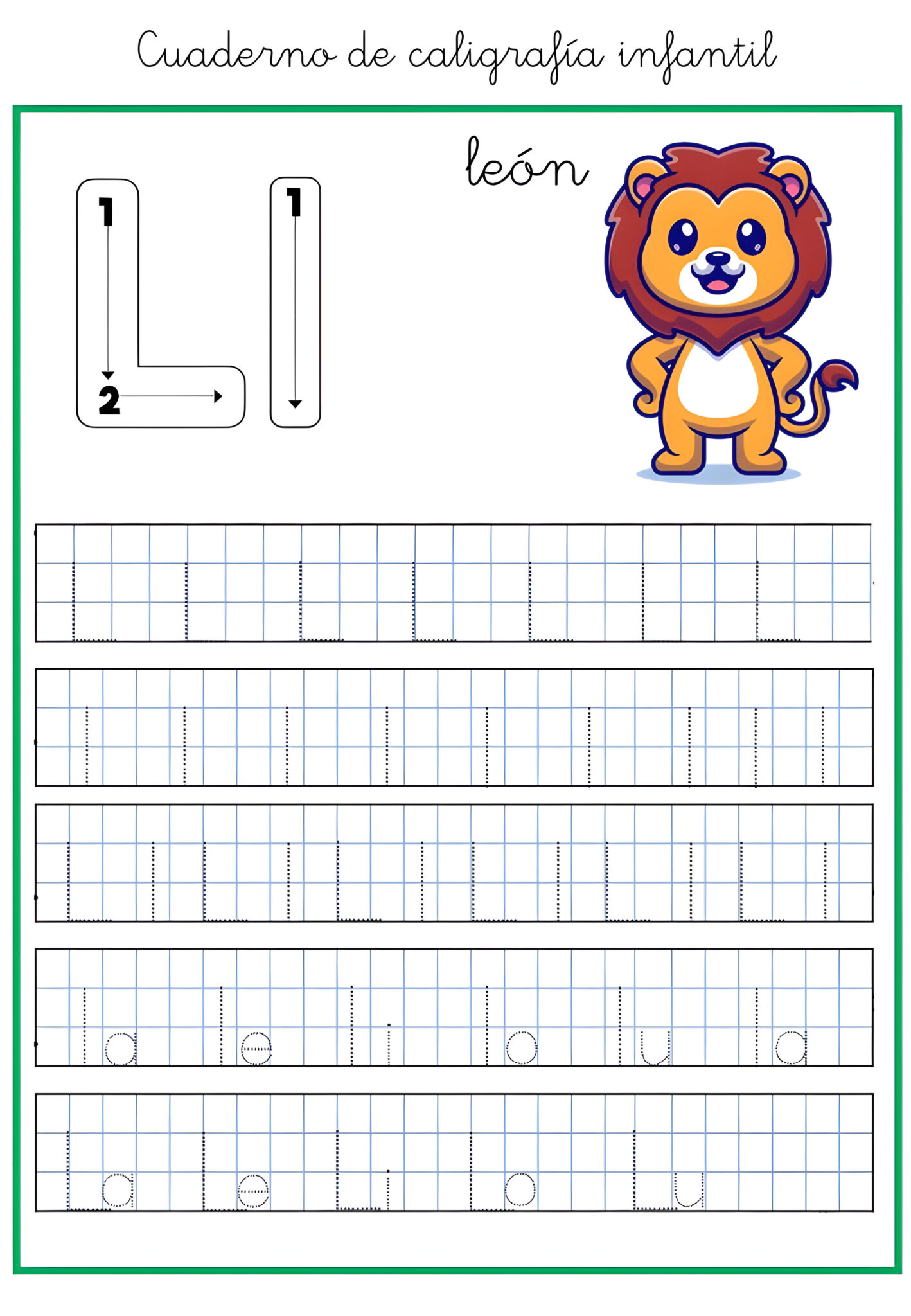 NUEVO CUADERNO de caligrafía para infantil mejoramos la letra de los ...