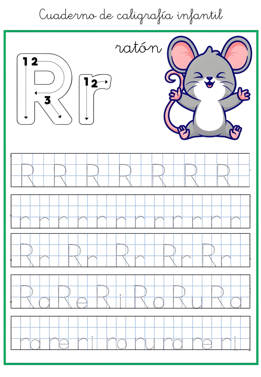 NUEVO CUADERNO de caligrafía para infantil mejoramos la letra de los ...