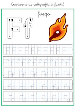 Cuaderno de Caligrafía Todas las letras para infantil -Orientacion Andujar