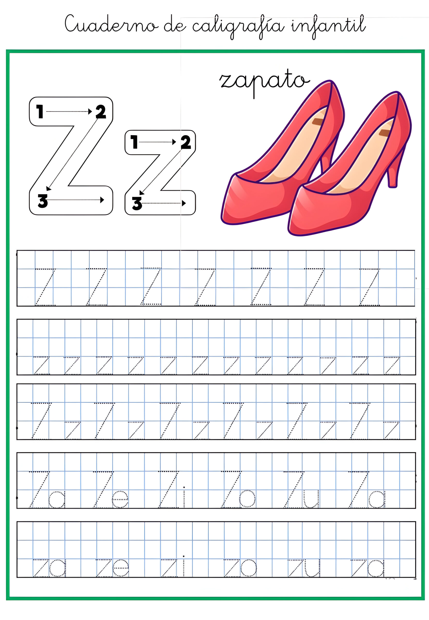 Cuaderno De Caligrafía Todas Las Letras Para Infantil 28 Orientación Andújar Recursos 