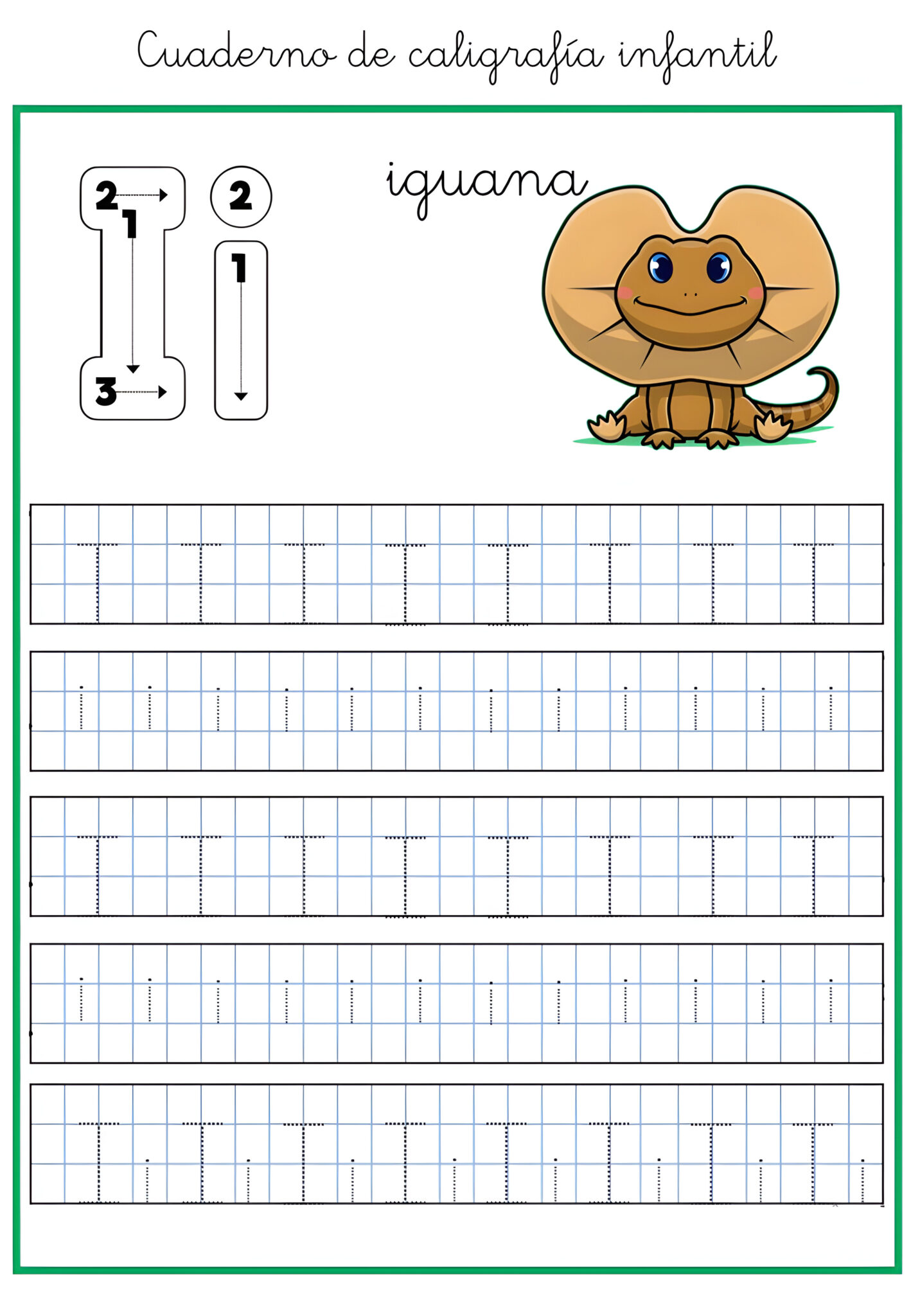 Cuaderno de Caligrafía Todas las letras para infantil -Orientacion Andujar