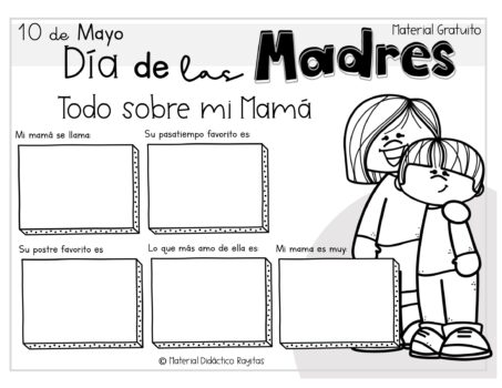 Día de las madres todo sobre mi mamá. BONITA FICHA PARA colorear y ...