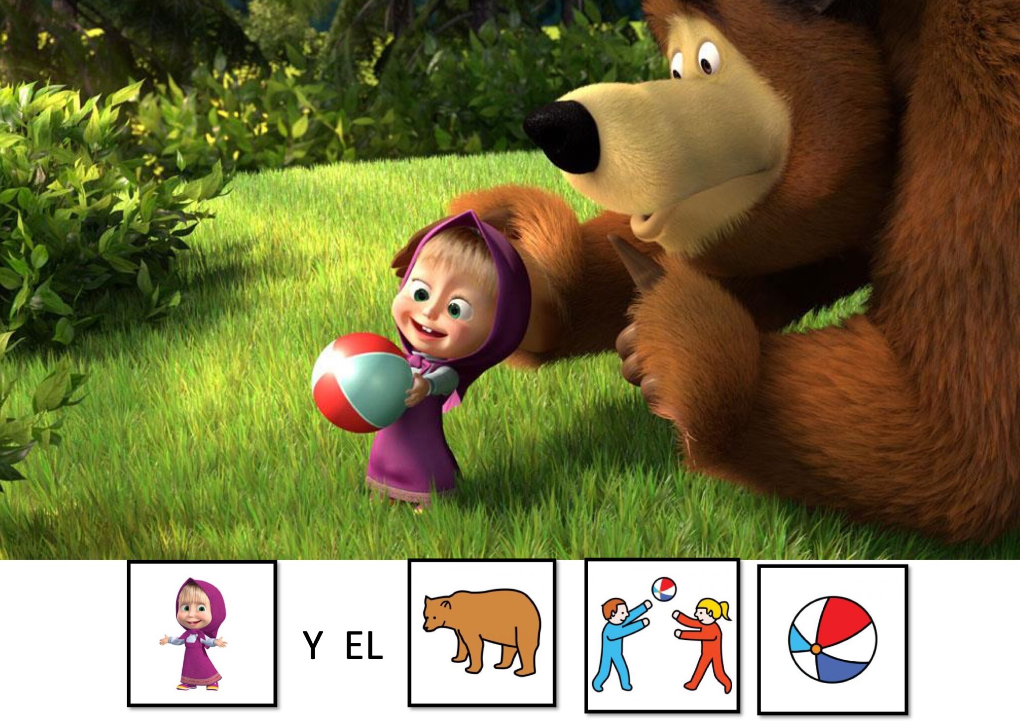 EL CUENTO DE MASHA Y EL OSO ADAPTADO CON PICTOGRAMAS -Orientacion Andujar
