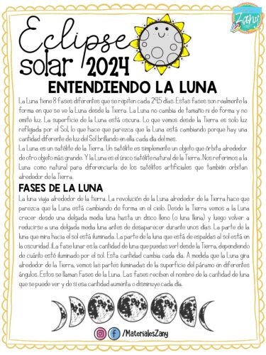 Eclipse solar cuadernillo de trabajo para primaria -Orientacion Andujar