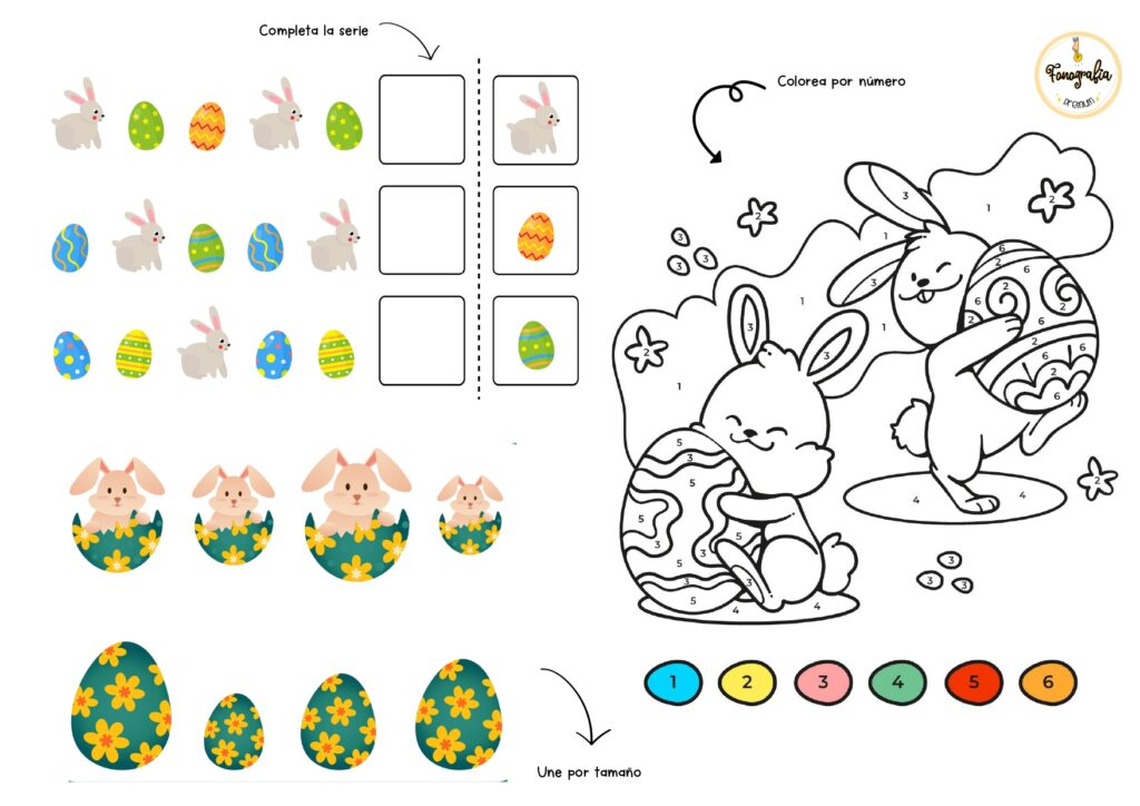 Preciosas fichas de atención para alumnos de Infantil con temática de ...