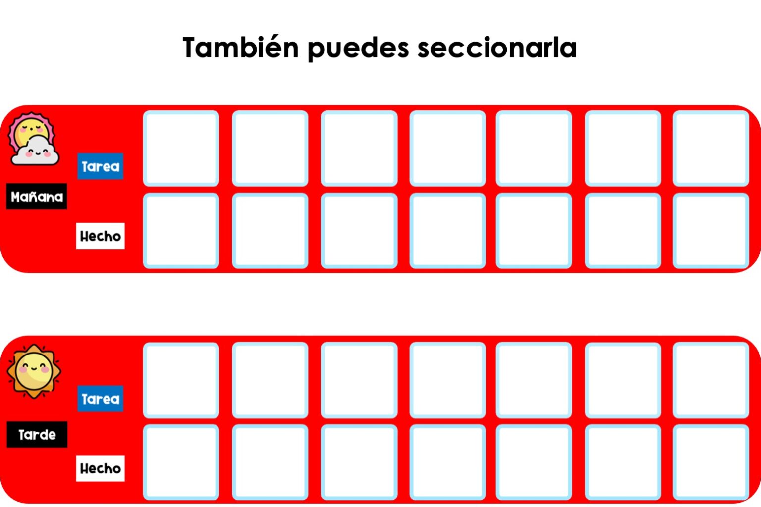 Modificación de conducta, tablero para trabajar las rutinas ...