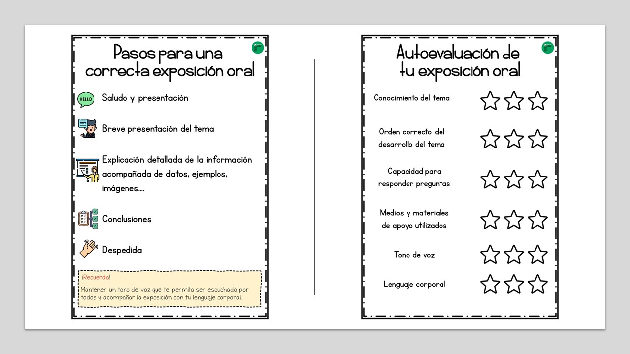 Material para alumnos de secundaria para preparar una exposición oral ...