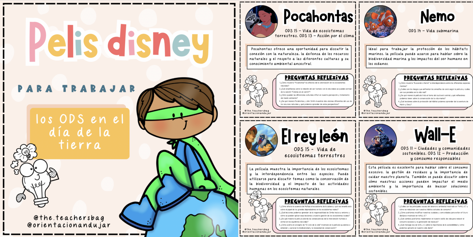 Pelis Disney para trabajar los ODS en el día de la tierra -Orientacion ...