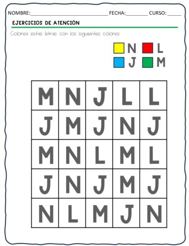 RECONOCIMIENTO DE LETRAS Y ATENCIÓN EN INFANTIL BONITAS ACTIVIDADES ...