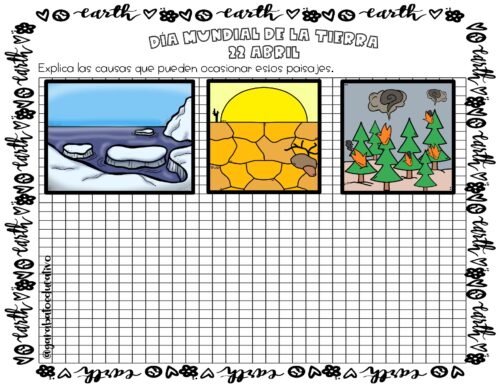 Bonito cuadernito para trabajar el día de la tierra -Orientacion Andujar