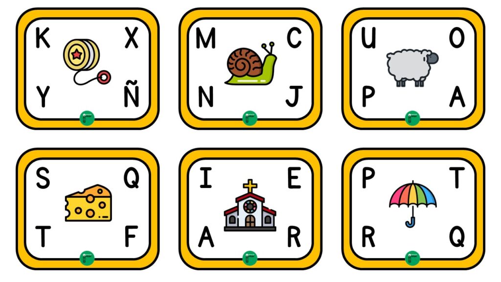 Tarjetas con dibujos para trabajar la conciencia fonológica: Señala la ...